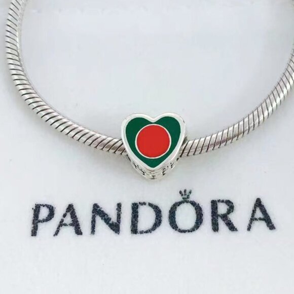 Pandora | Jewelry | Pandora Bangladesh Flag Exclusive Heart Charm ...